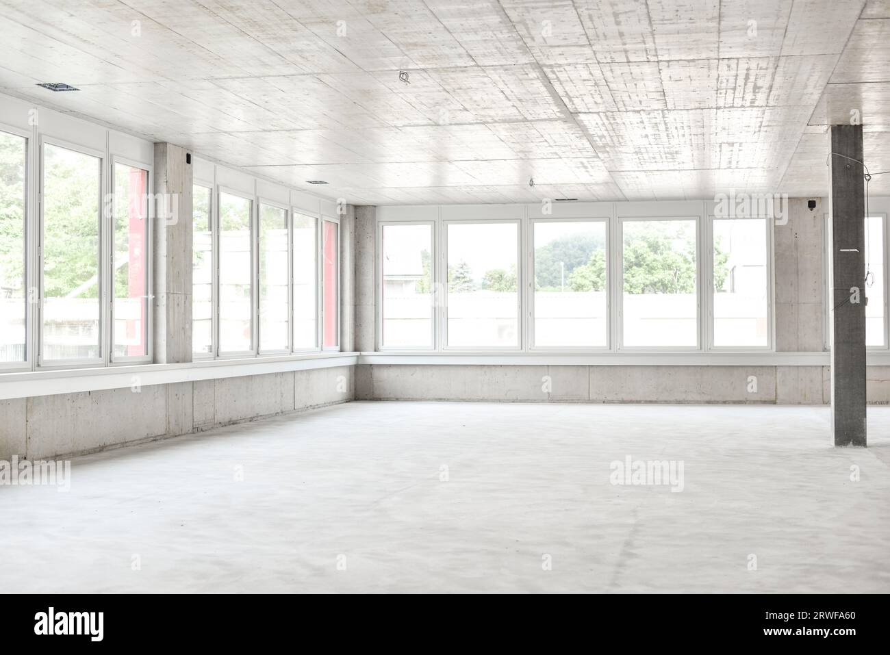 construction side of a building with raw materials as concrete Stock ...