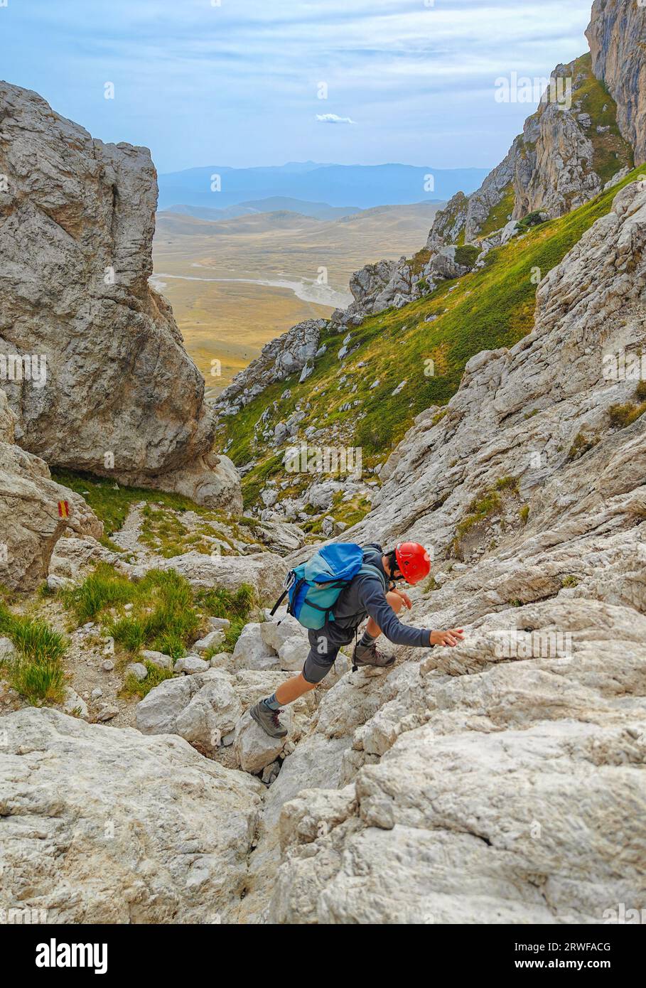 Monte Prena (Italy) - A peak in the mountain summit named Gran Sasso ...