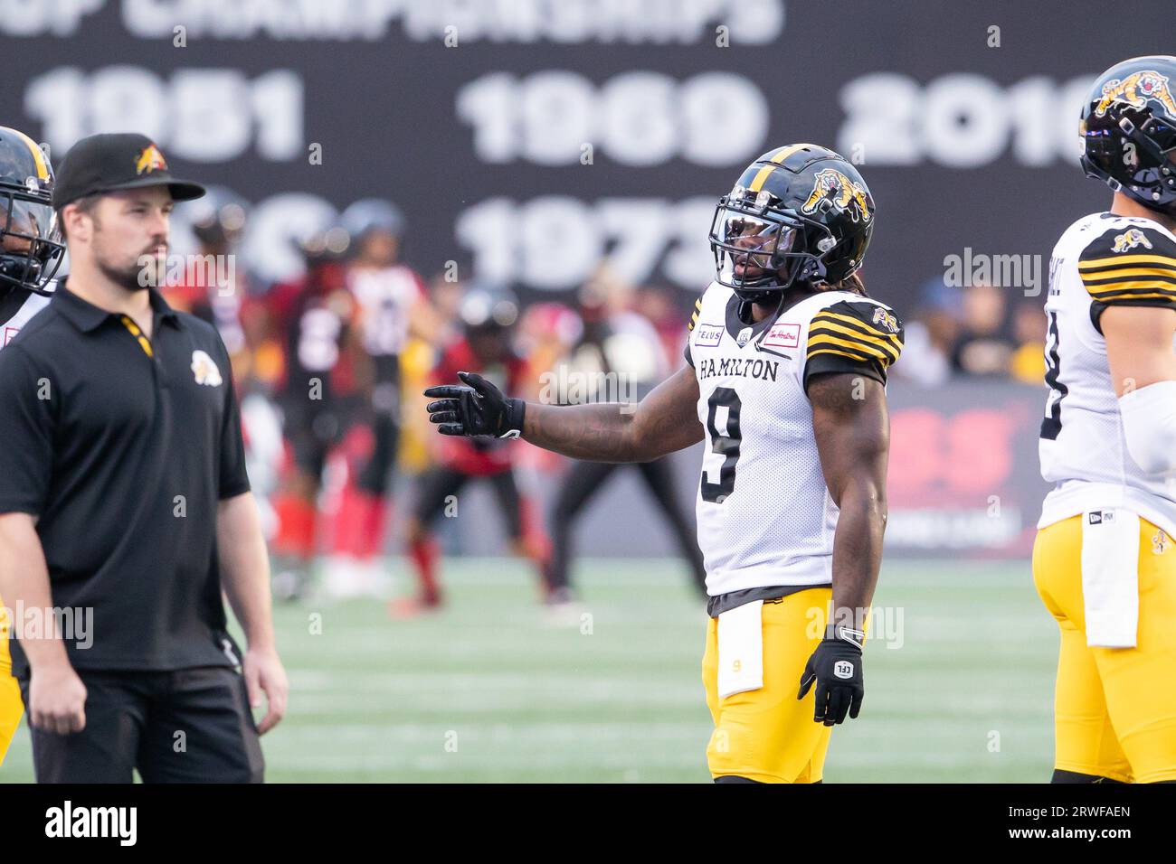 Ottawa, Canada. 08th Sep, 2023. Hamilton Tiger-Cats running back James ...