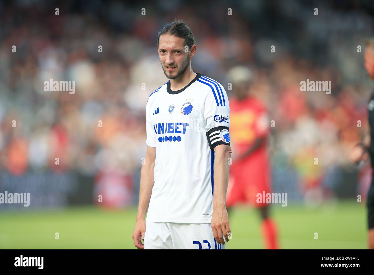 Farum, Denmark. 16th, September 2023. Rasmus Falk (33) of FC Copenhagen ...
