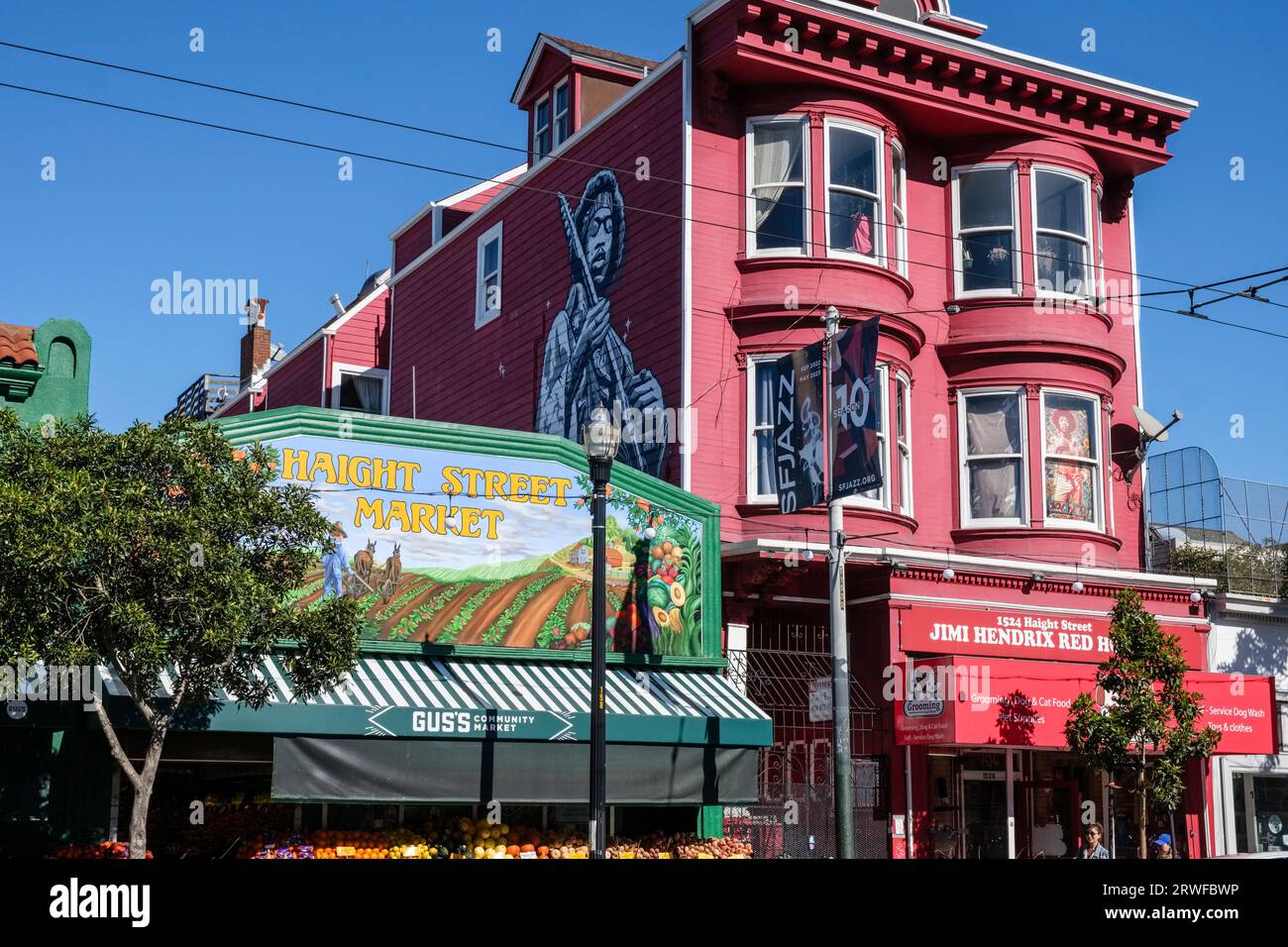 The Jimi Hendrix Red House, Haight Street, San Francisco, California ...