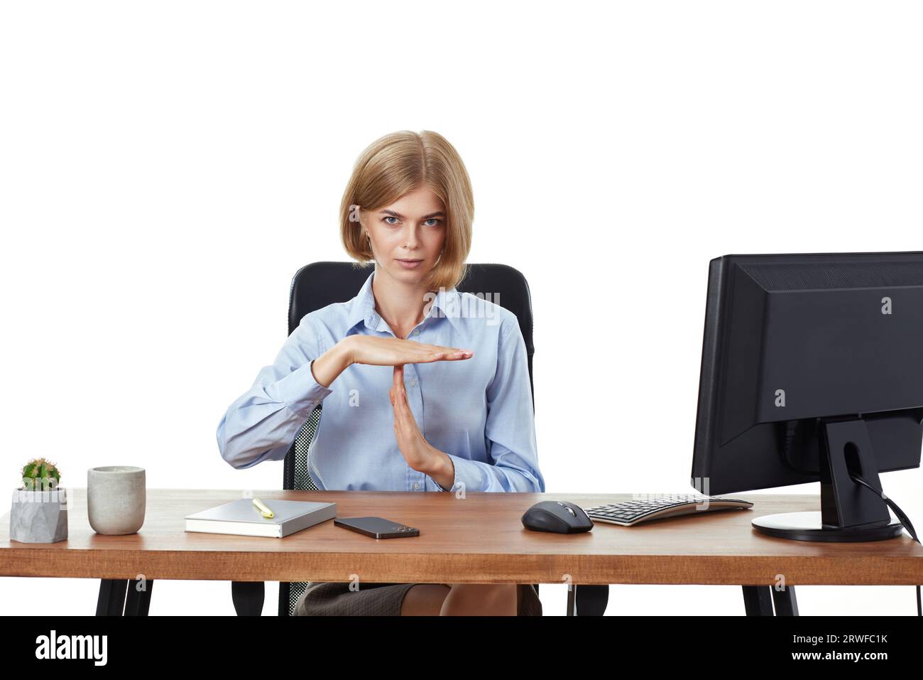 Time out gesture need hi-res stock photography and images - Alamy