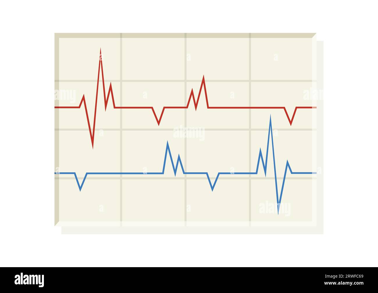 Health medical heartbeat pulse vector flat design on white background ...