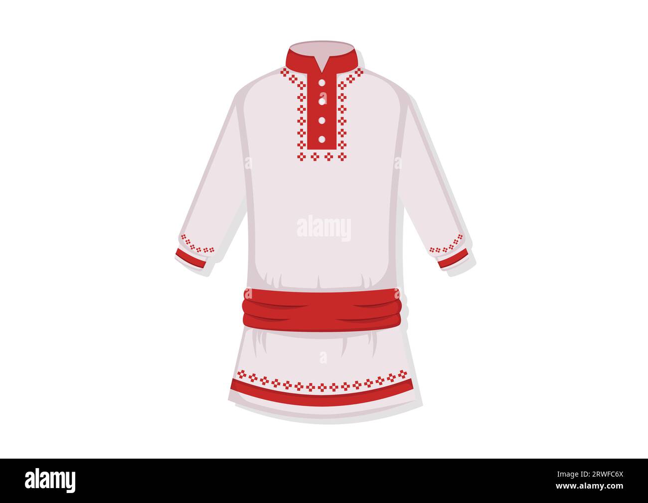 Traditional Dresses Clipart Vector Flat Design Isolated on White Background Stock Vector Image ...