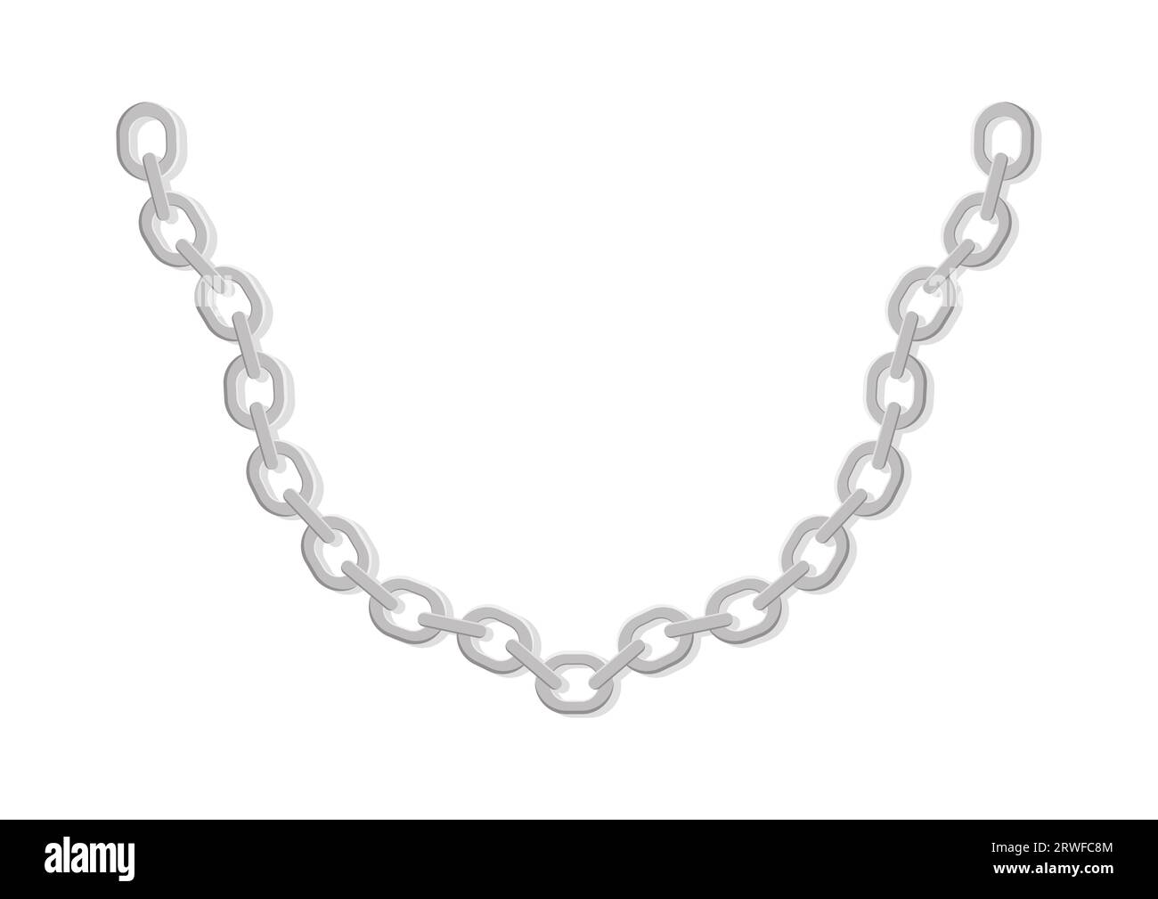 Chain Vector Flat design Isolated on White Background Stock Vector ...
