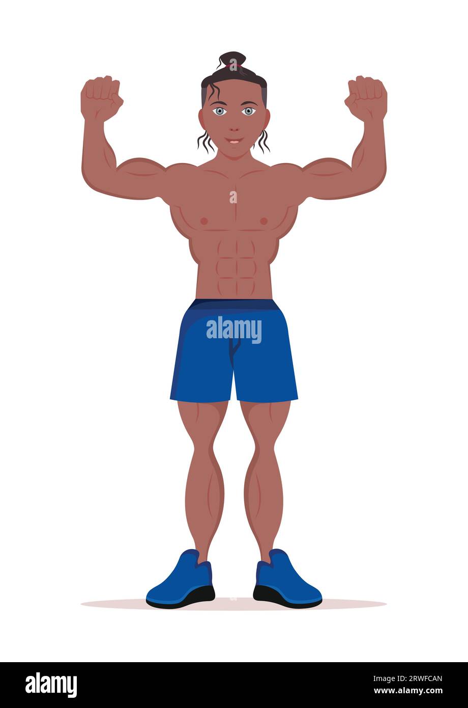 Cartoon Muscles Little Bump