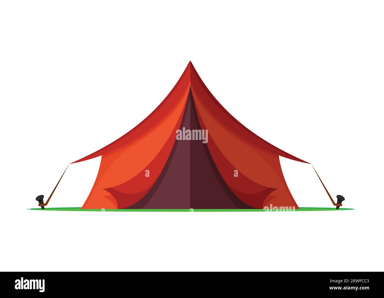 Rest area isolated cartoon Stock Vector Images - Alamy