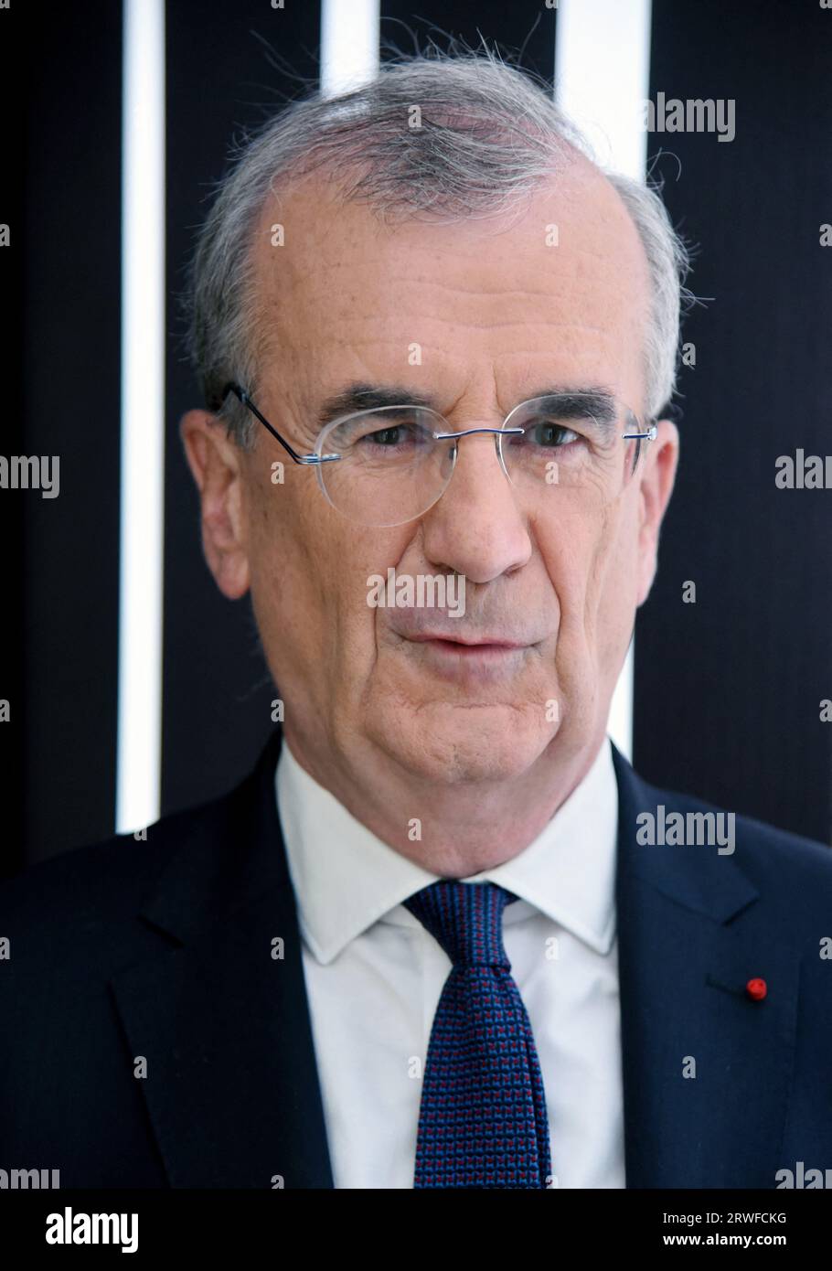 Paris, France. 19th Sep, 2023. Francois Villeroy de Galhau, Governor of ...