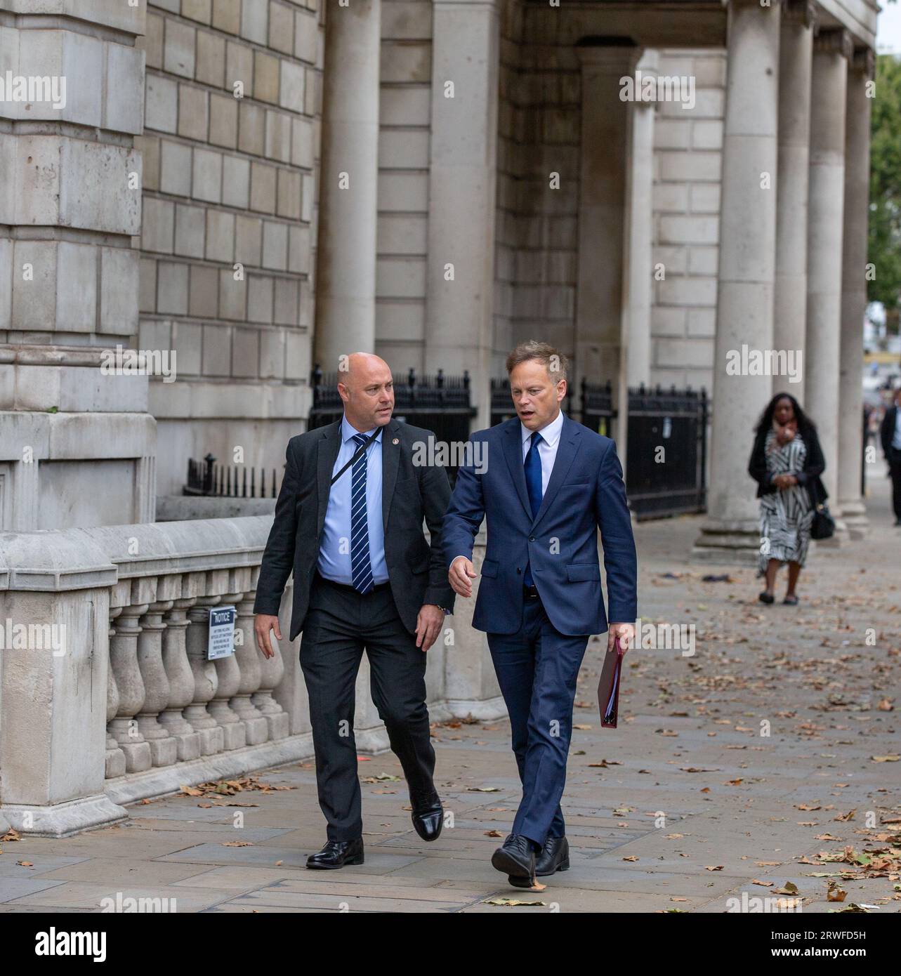 London, UK. 19th Sep, 2023. Grant Shapps Defence Secretary was seen ...