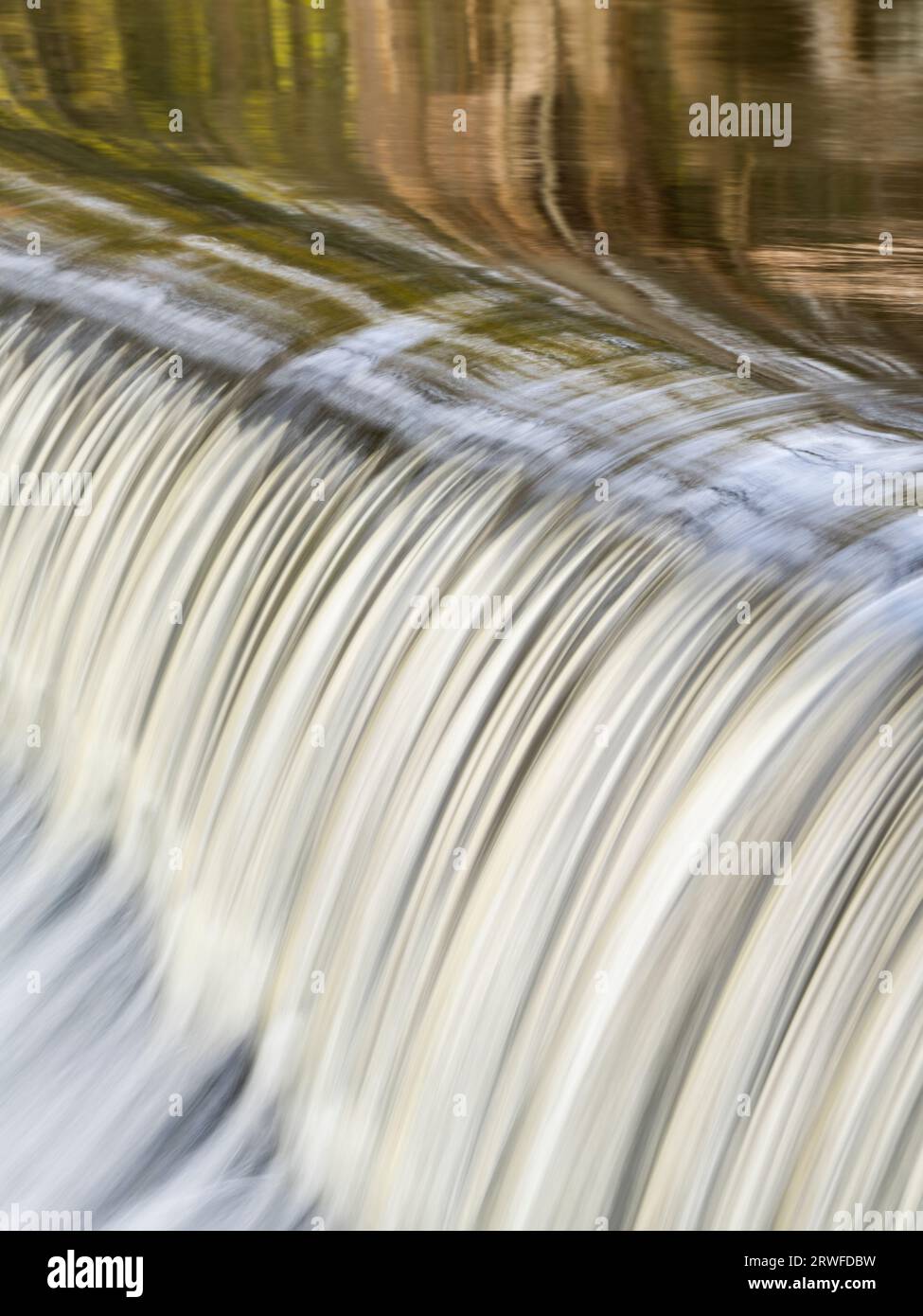 The Weir on the River Onny at Stokesay near Craven Arms, Shropshire ...