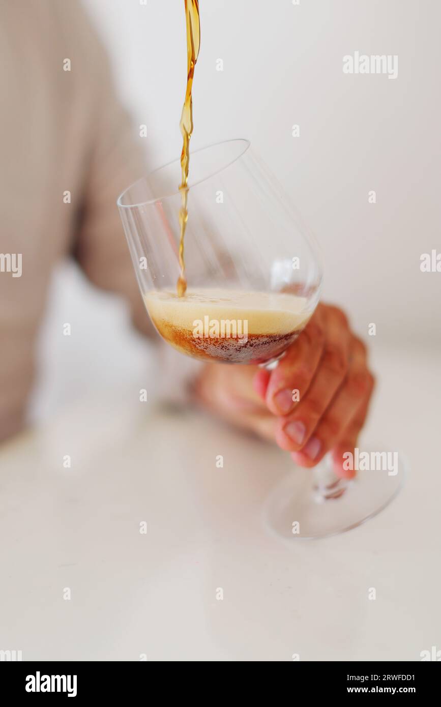 Bartender pouring fresh cold hi-res stock photography and images - Alamy
