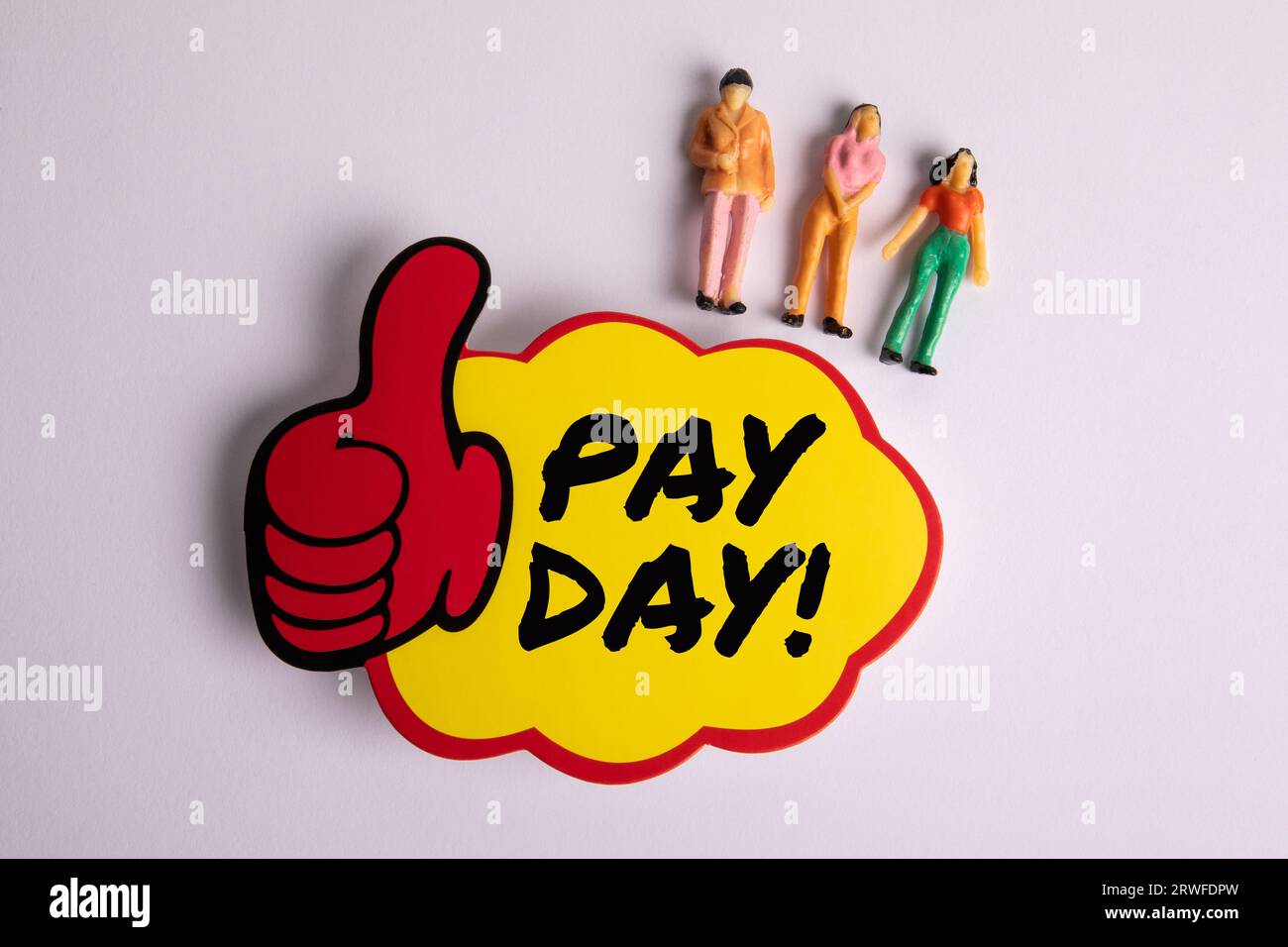 Pay Day Concept. Sticky note with text on a white background Stock ...