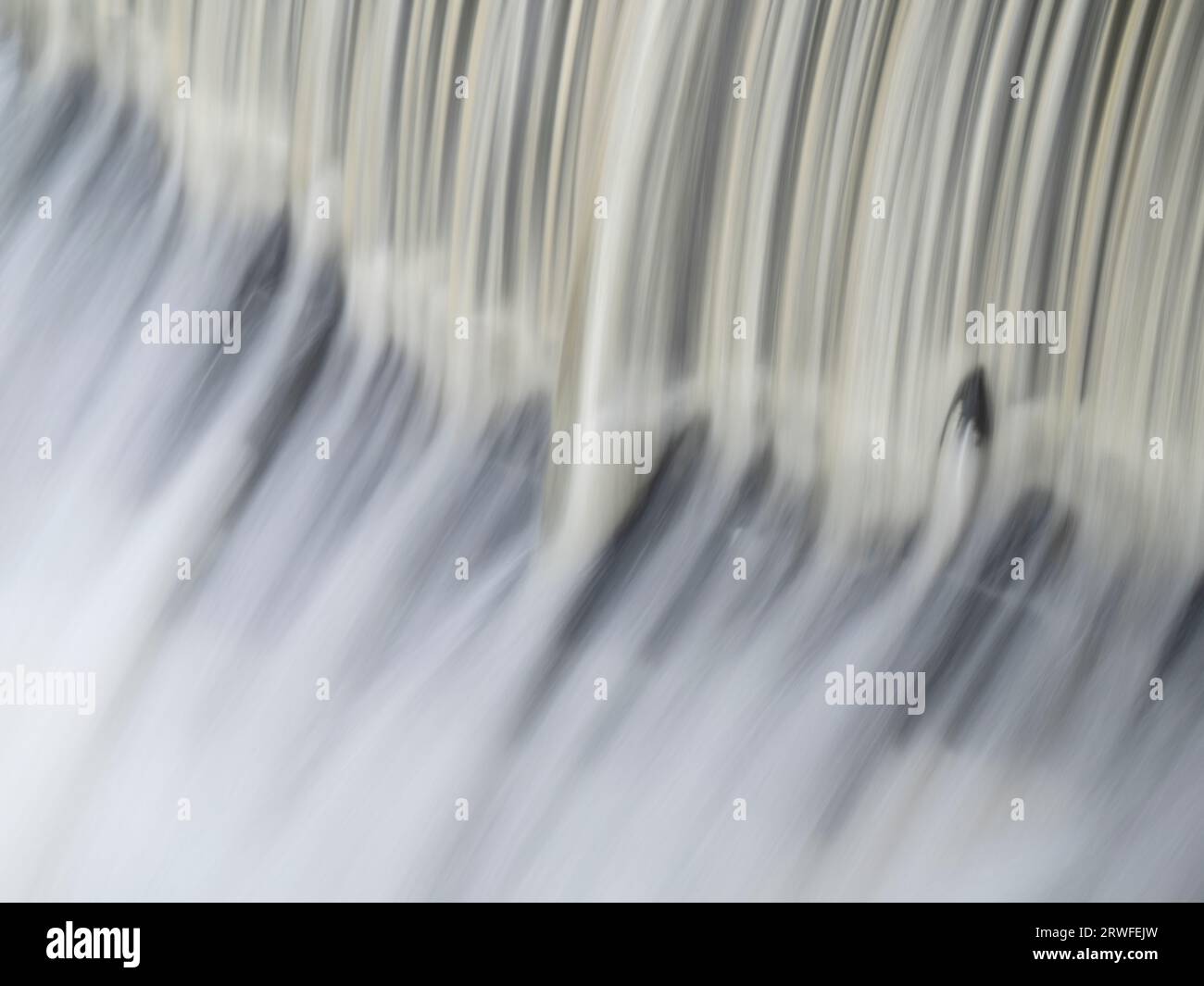 The Weir on the River Onny at Stokesay near Craven Arms, Shropshire ...