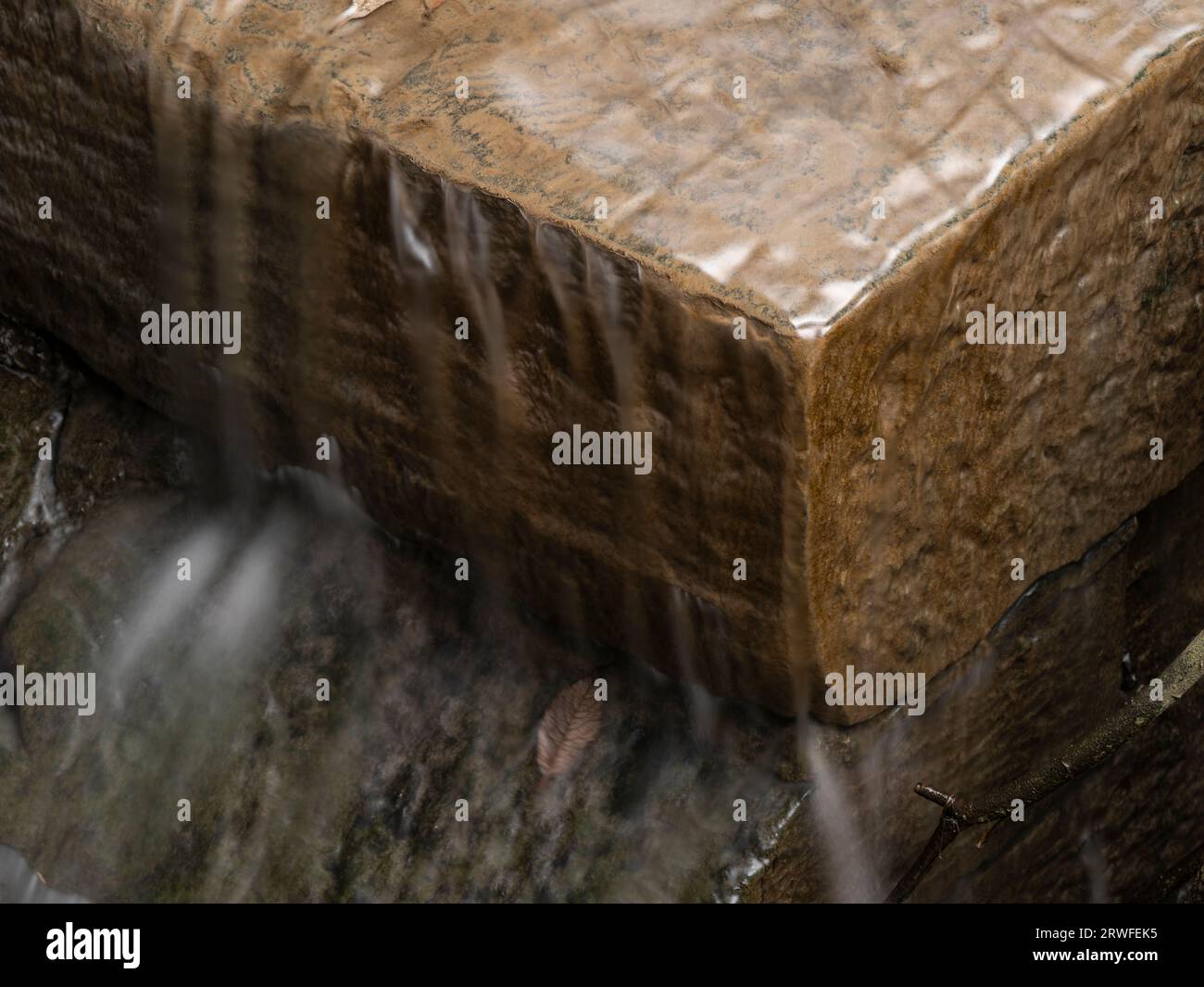 The Weir on the River Onny at Stokesay near Craven Arms, Shropshire ...