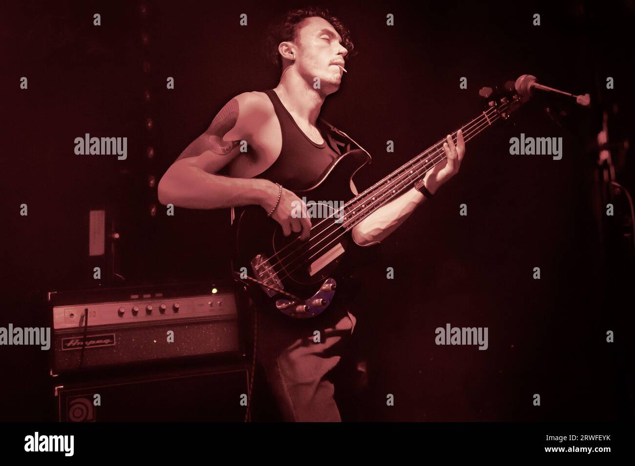 Edinburgh, Scotland. Mon 18 September 2023. Irish punk noise band Naked ...