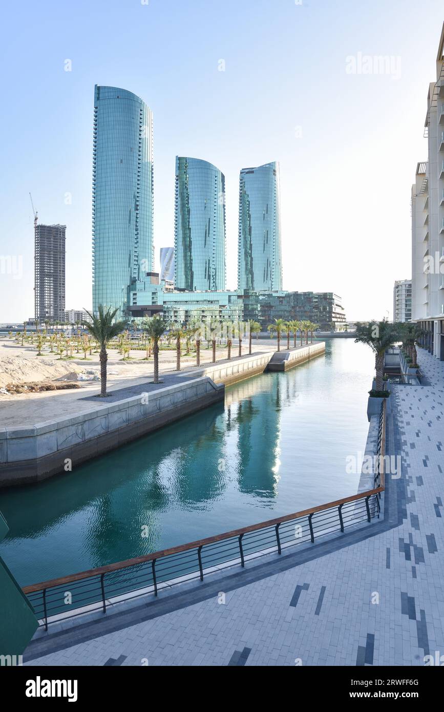 Cityscape with Modern Skyscrapers in Manama, Bahrain Stock Photo - Alamy