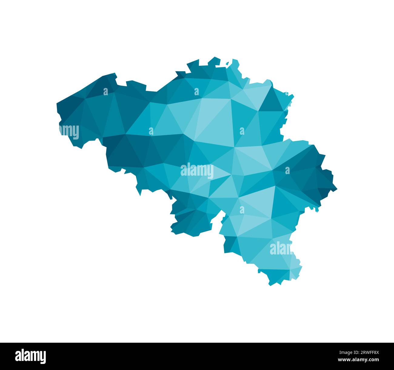 Vector isolated illustration icon with simplified blue silhouette of ...