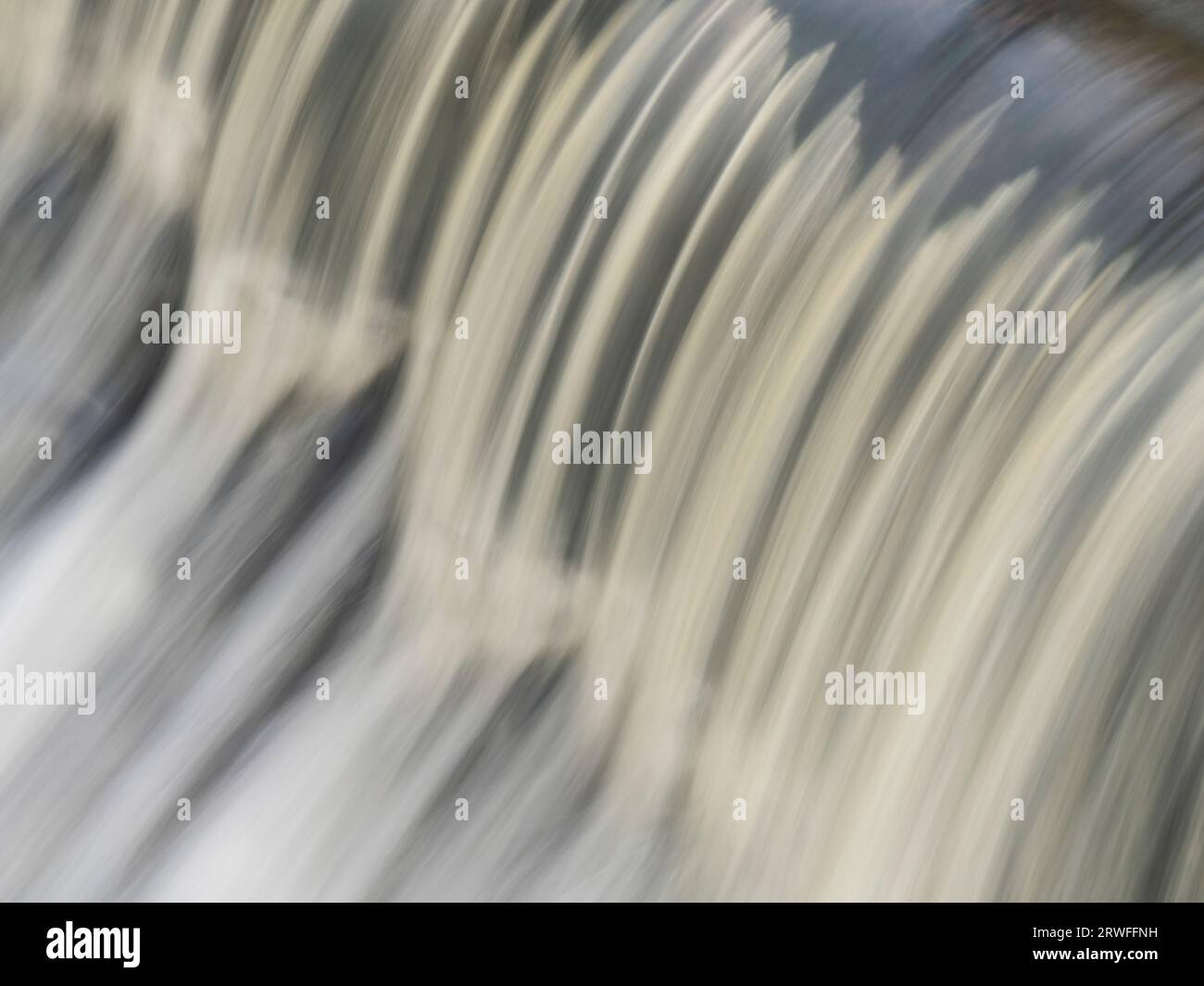 The Weir on the River Onny at Stokesay near Craven Arms, Shropshire ...