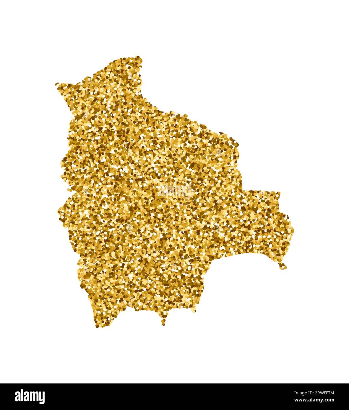 Bolivia gold map Stock Vector Images - Alamy