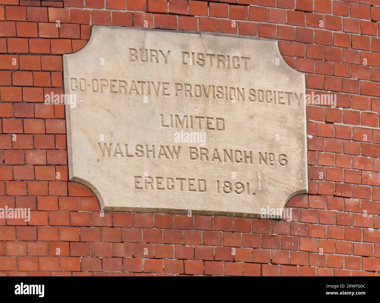 Bury District, Co-operative Provision Society Limited, Carved Sandstone ...