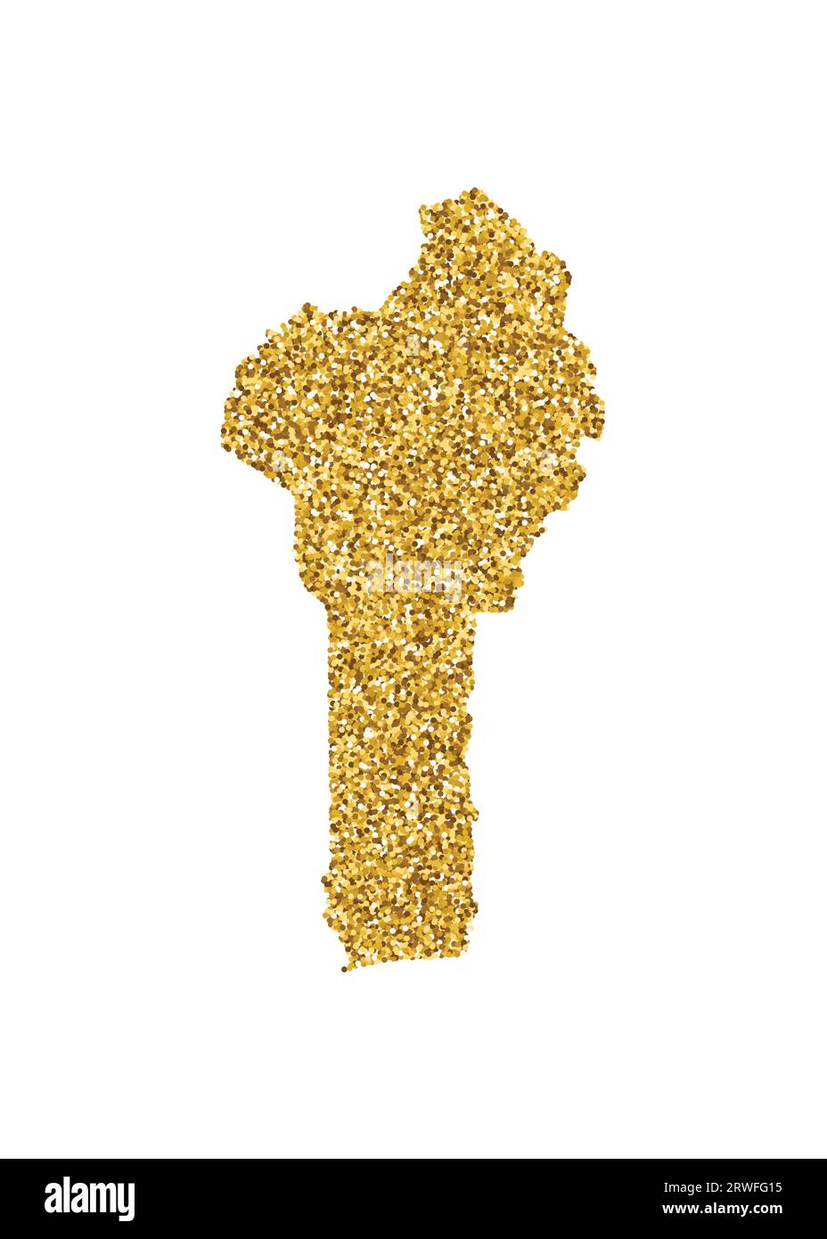 Benin gold map Stock Vector Images - Alamy
