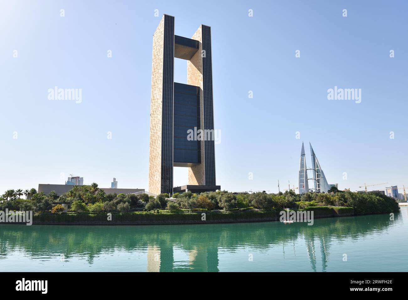 Futuristic Skyscraper Hotel and Bahrain World Trade Center in Manama ...