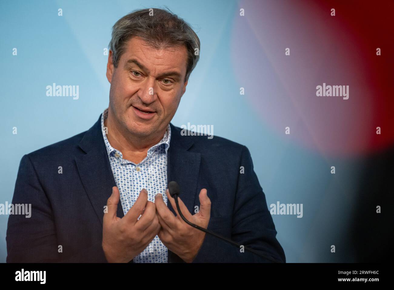 Munich, Germany. 19th Sep, 2023. Markus Söder (CSU), Minister President ...