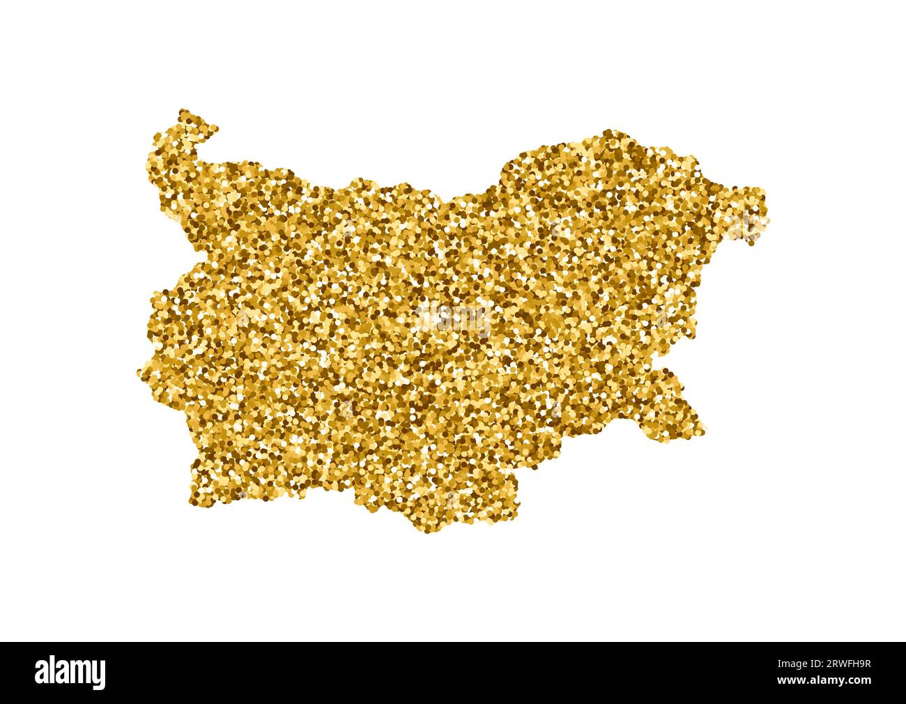 Bulgaria gold map Cut Out Stock Images & Pictures - Alamy