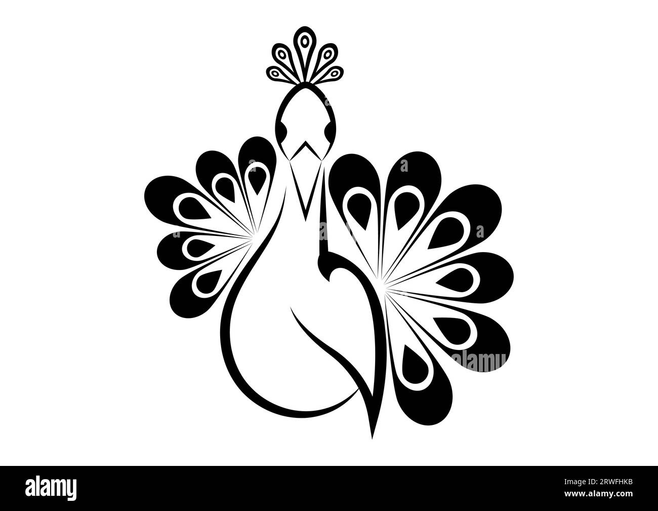 Simple Peacock Design