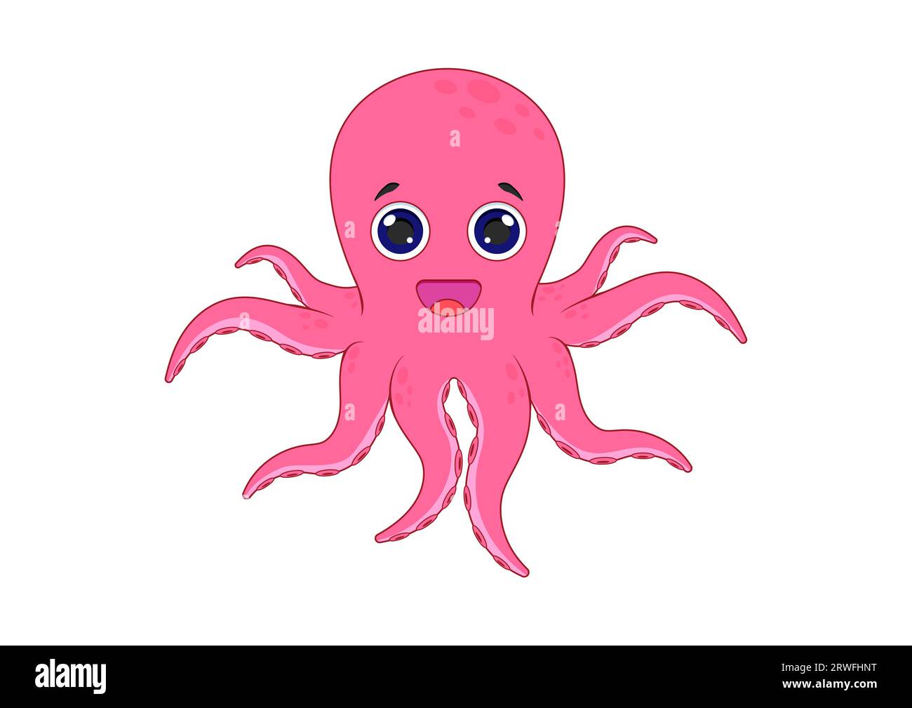Octopus cartoon hi-res stock photography and images - Alamy