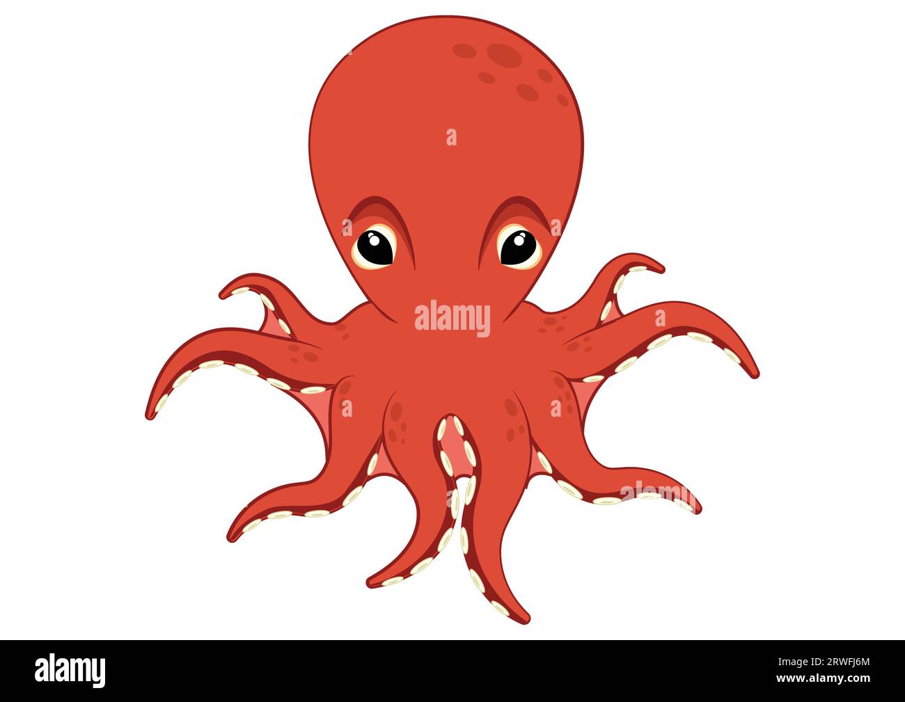 Octopus cartoon hi-res stock photography and images - Alamy