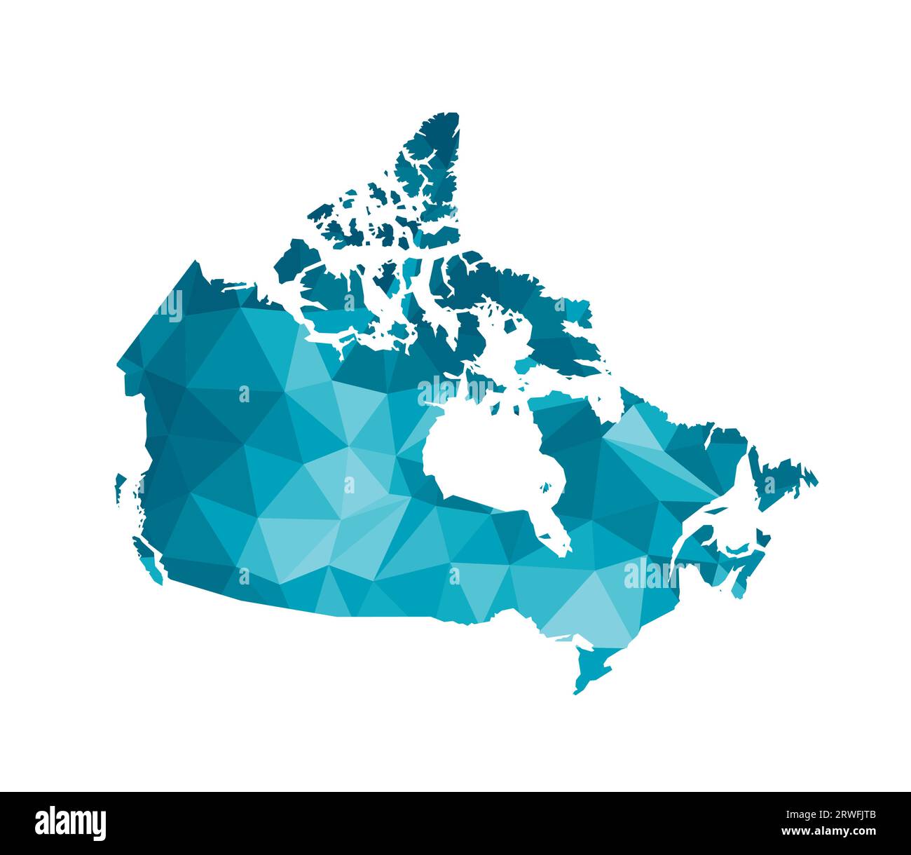Canada map vector Stock Vector Images - Alamy