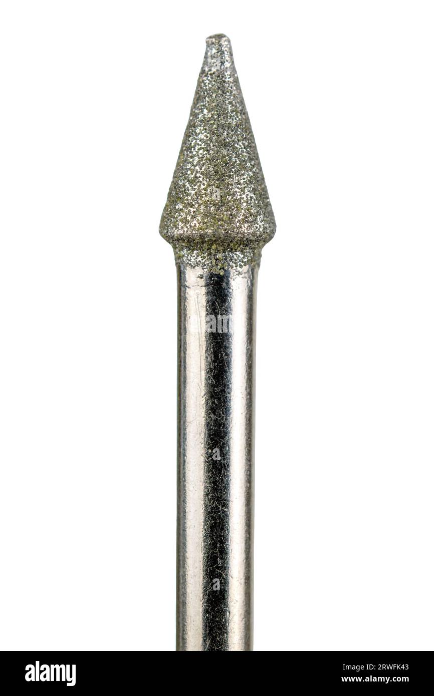 Grinding tip of a power tool. Isolated object in white background Stock ...