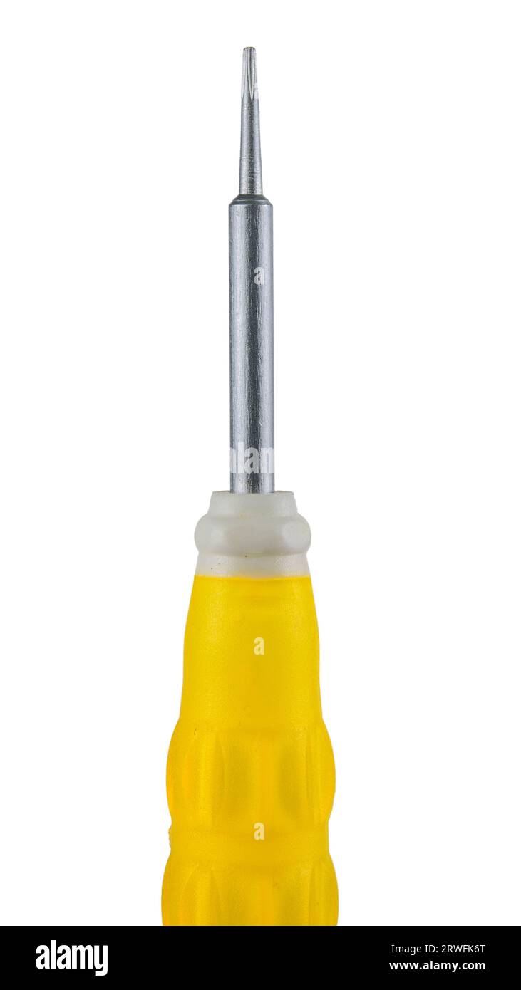 Precision screwdriver isolated in white background Stock Photo - Alamy