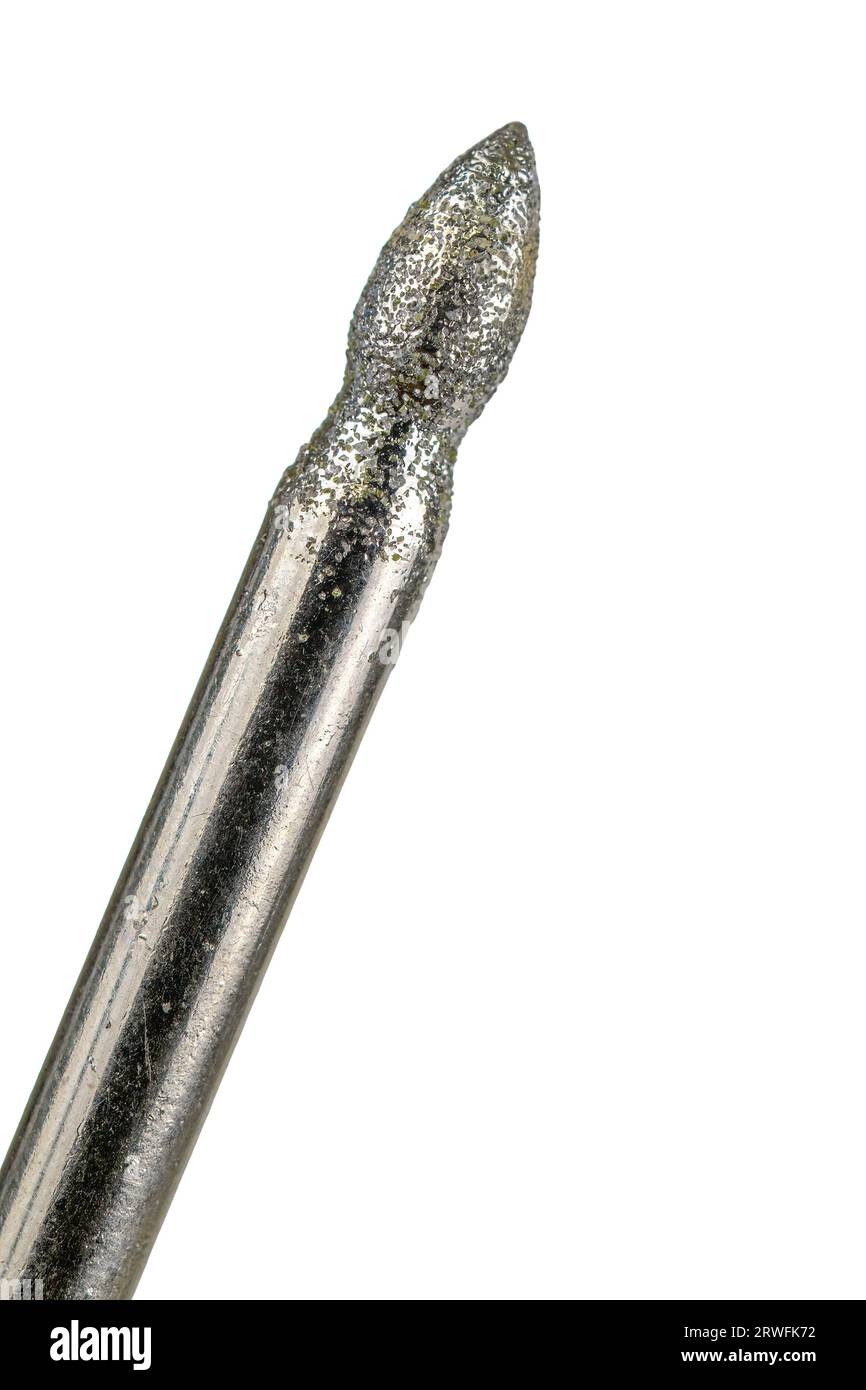 Grinding tip of a power tool. Isolated object in white background Stock ...