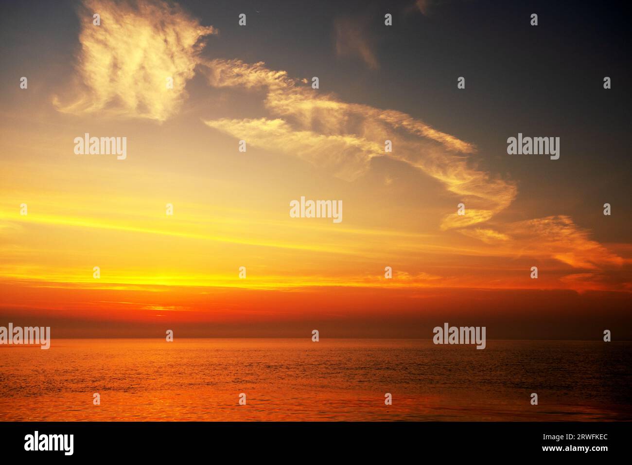 Sunrise on the Adriatic Sea at Duna Verde, city of Caorle, Veneto ...