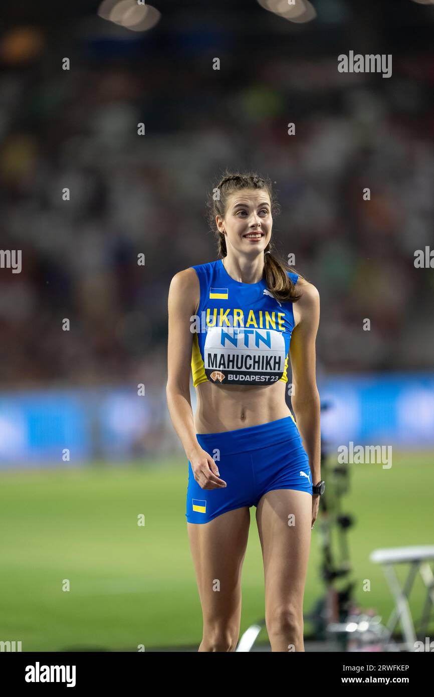 Yaroslava Mahuchij participating in the High Jump at the World ...