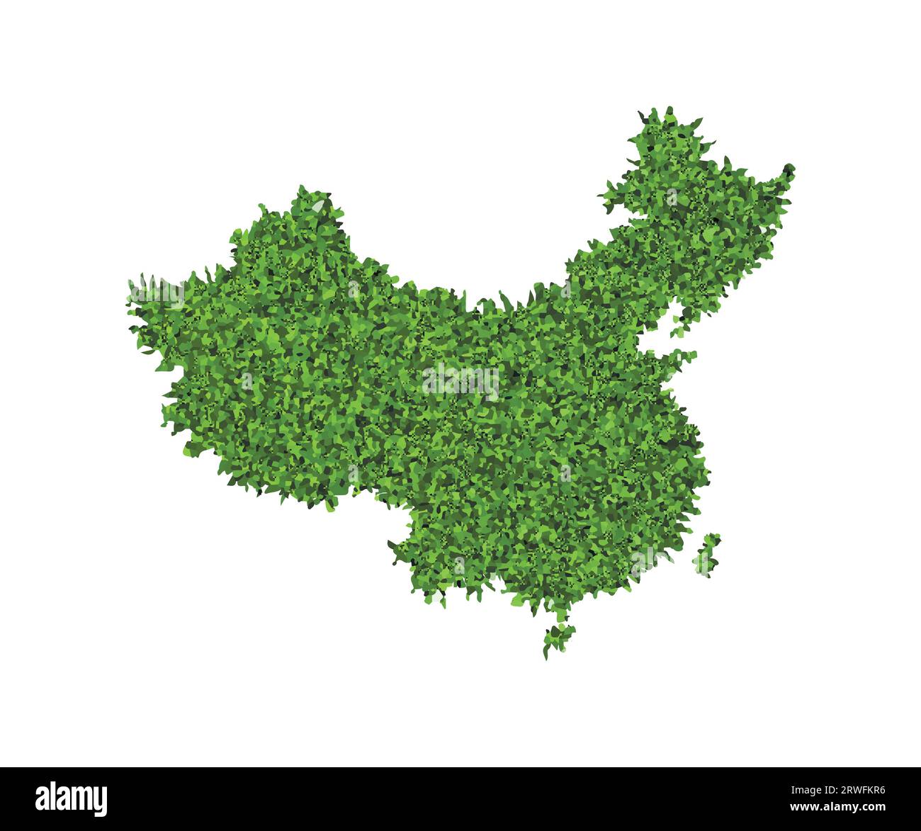 Vector isolated simplified illustration icon with green grassy ...