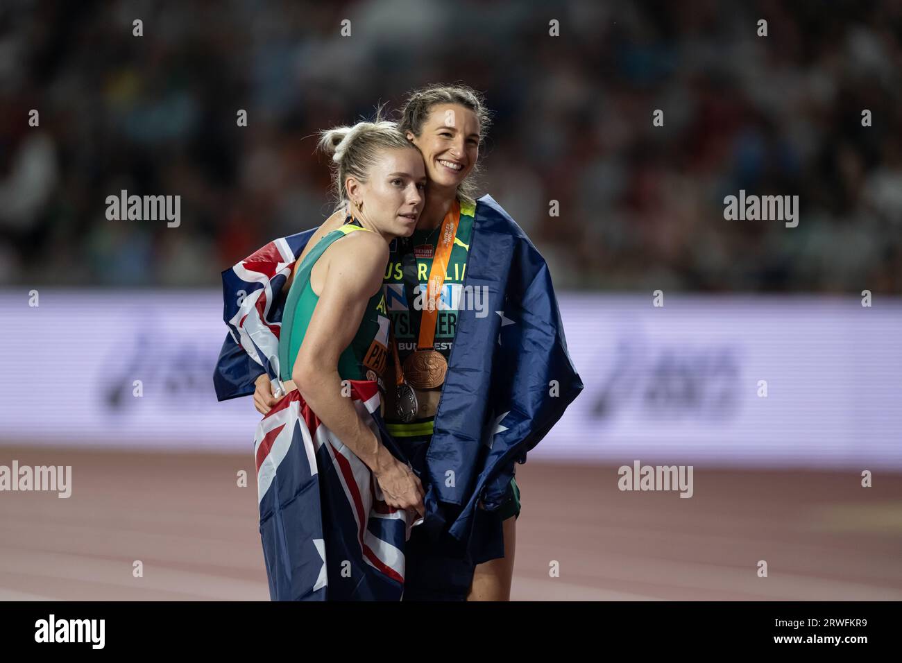 Eleanor Patterson participating in the High Jump at the World Athletics ...