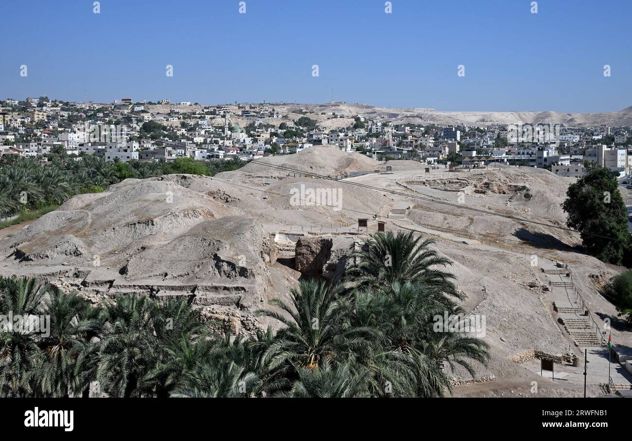Jericho, West Bank. 19th Sep, 2023. A view of the ruins of Tel es ...