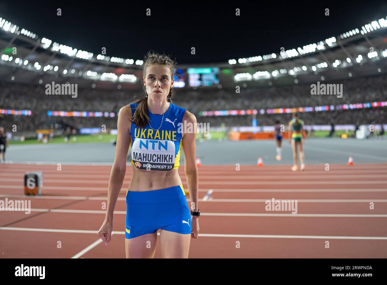 Yaroslava Mahuchij participating in the High Jump at the World ...