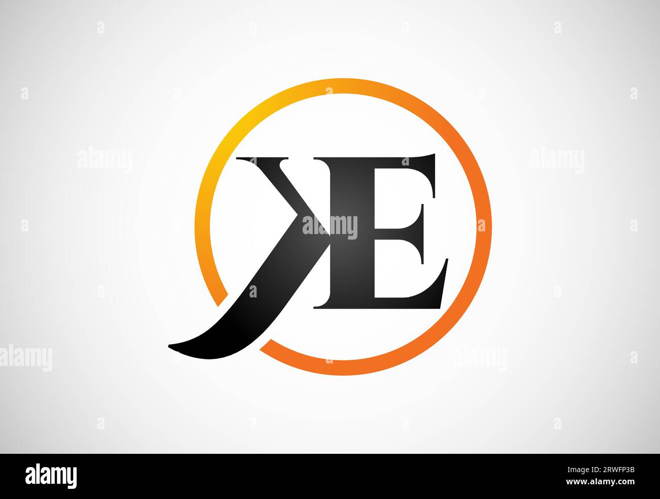 Initial Letter K E Logo Design Vector Template. KE Letter Logo Design ...