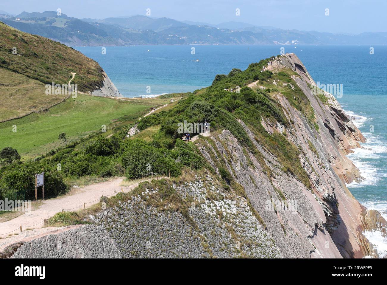 Beautiful and colorful Flysch formations of the Unesco Global Geopark ...