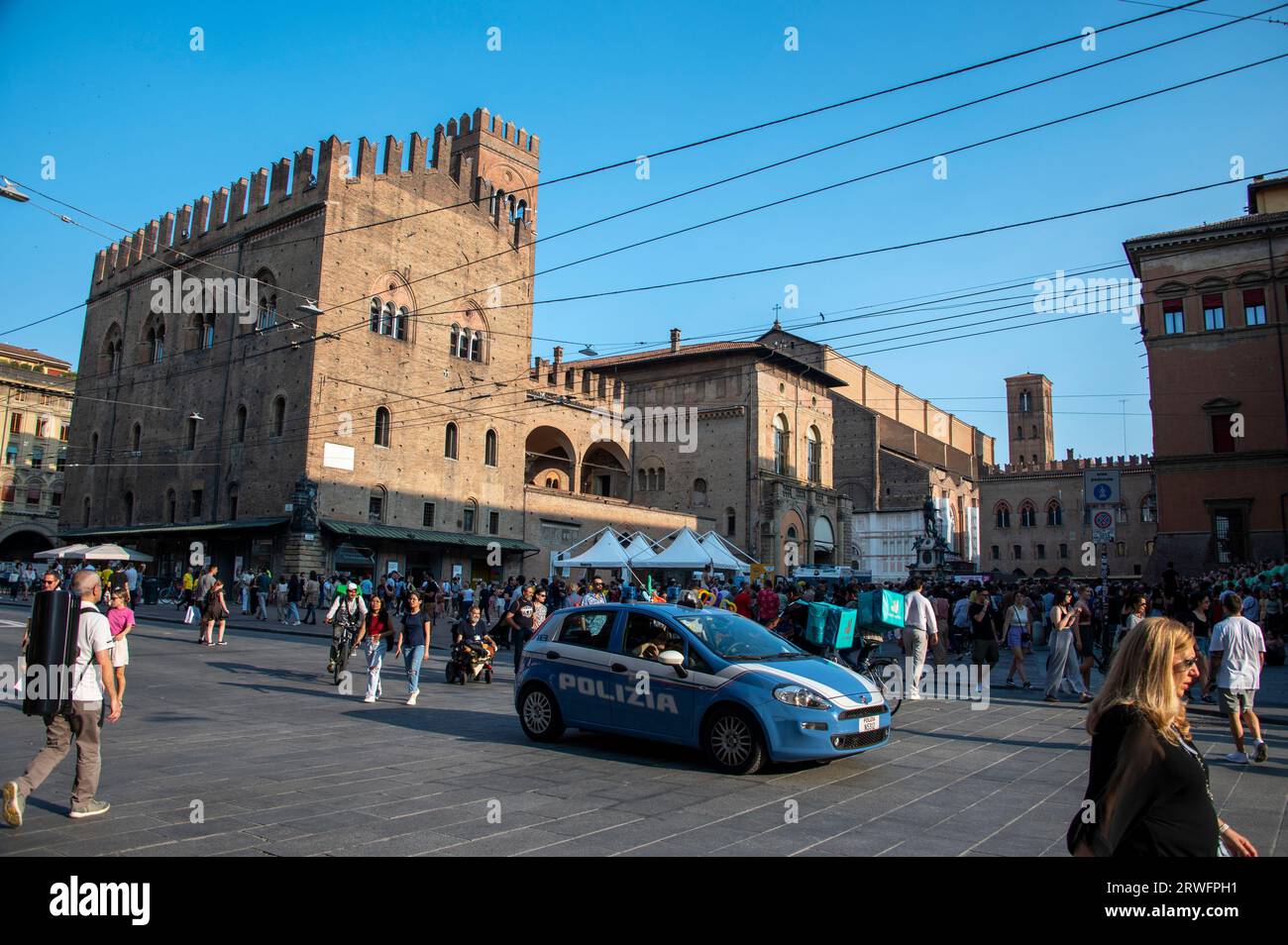 Bolgna police car hi-res stock photography and images - Alamy
