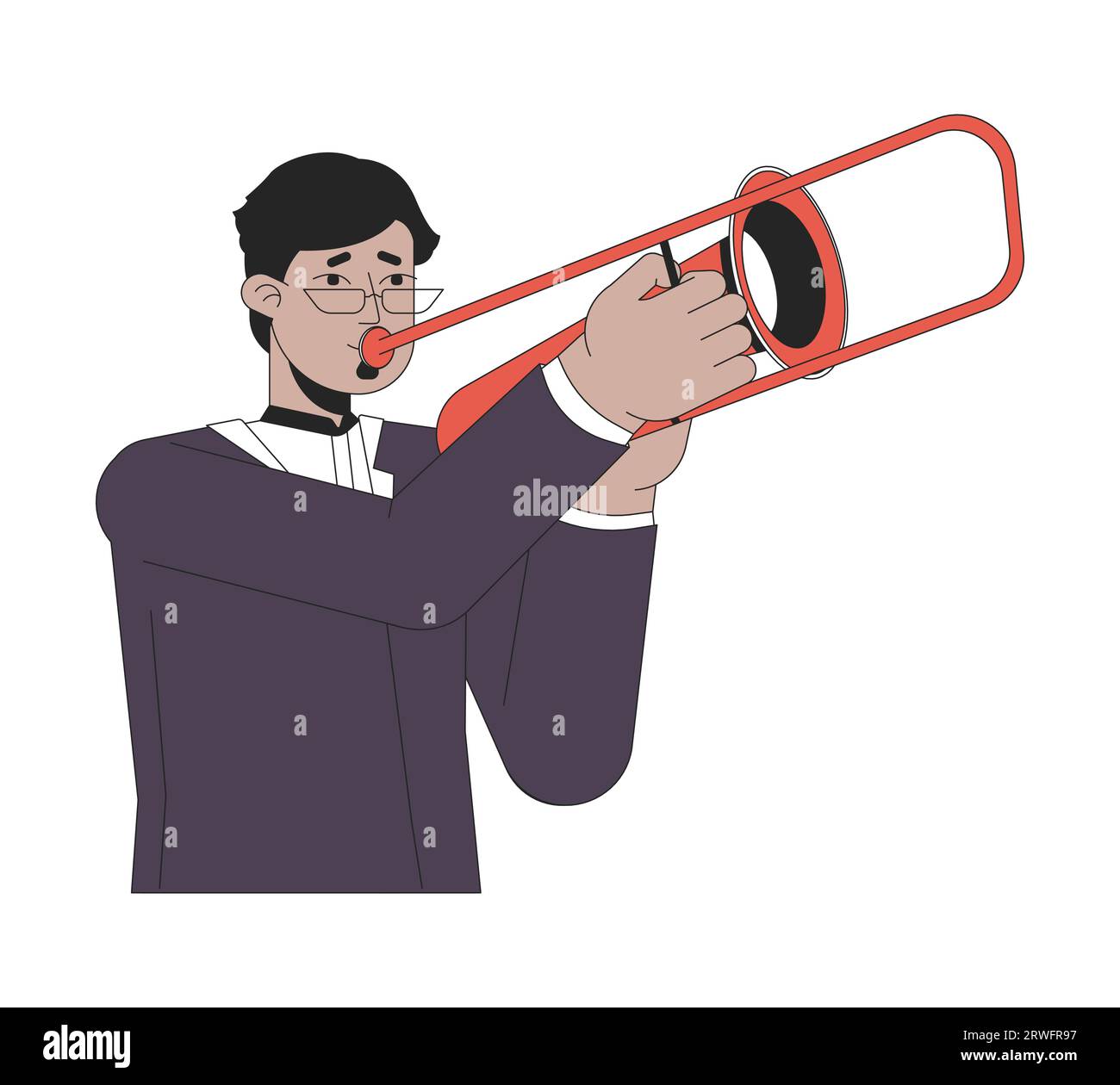 Trombone Player Clipart