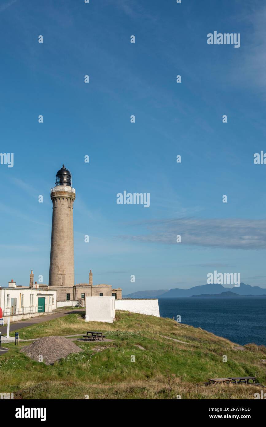 Ardnamurchan Lighthouse with superb views across to the Small Isles and ...