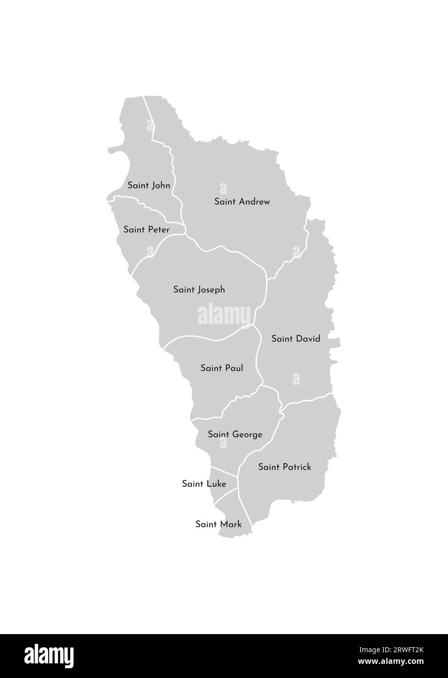 Saint joseph county map Black and White Stock Photos & Images - Alamy