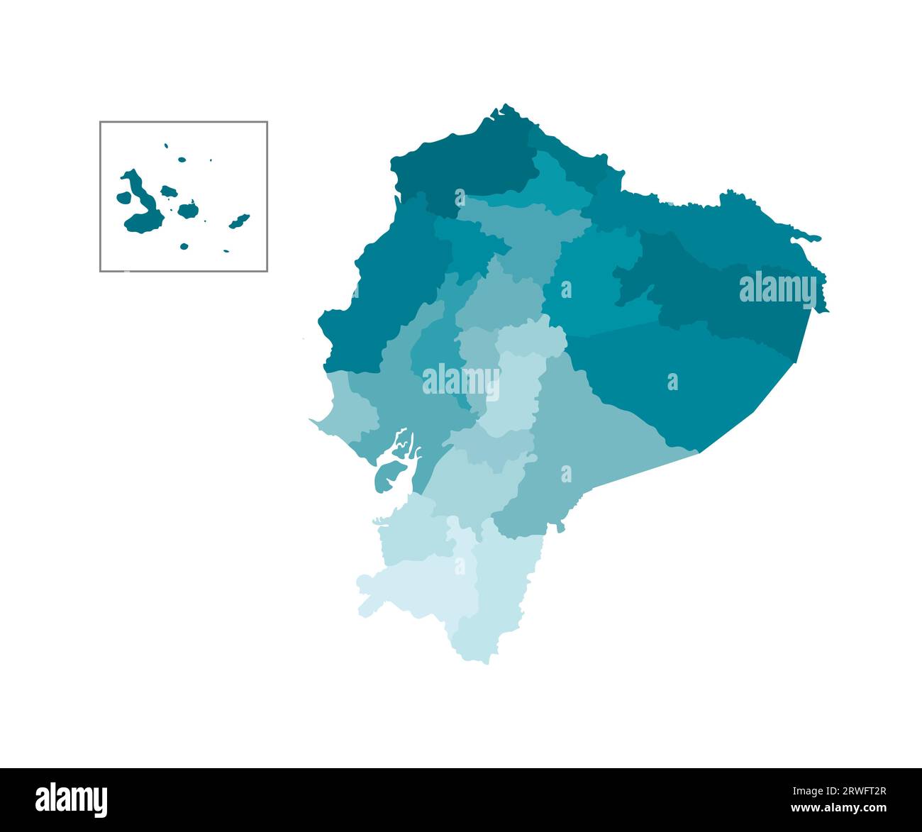 Vector isolated illustration of simplified administrative map of ...