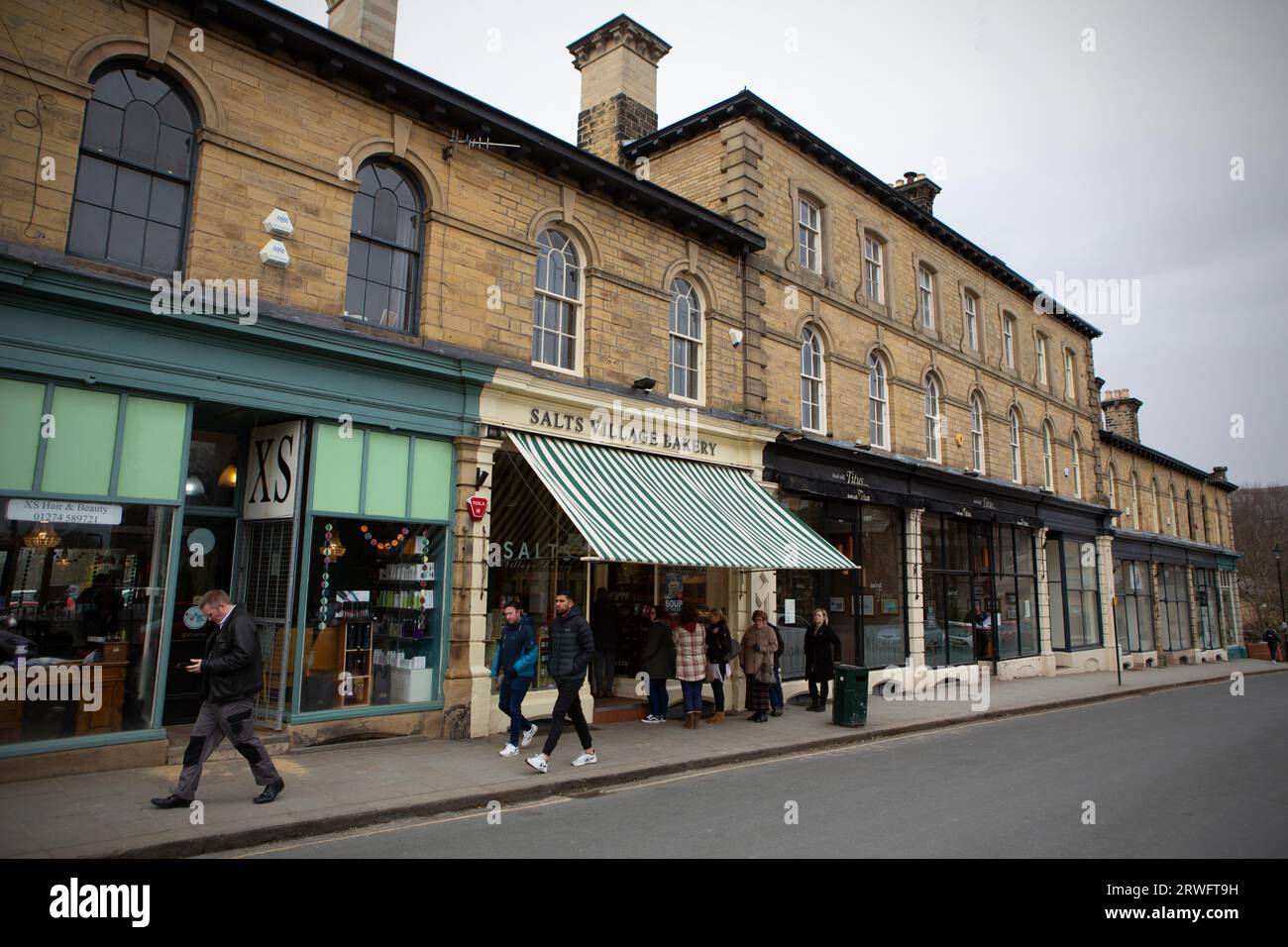 Saltaire in West Yorkshire. Saltaire is a Victorian model village in ...