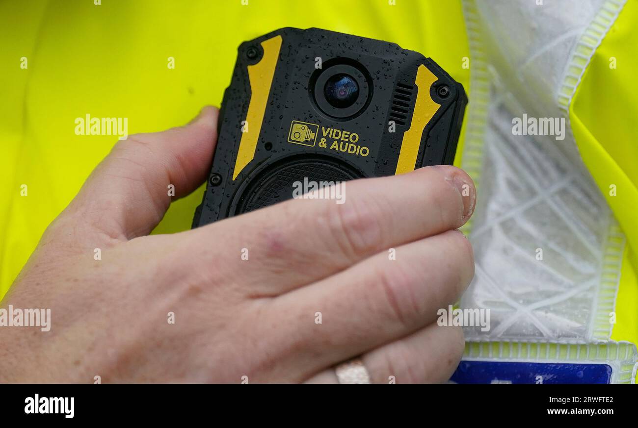 Gardai demonstrate examples of Body worn cameras also known as Bodycams ...